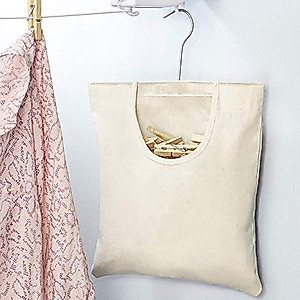 Clothes Pins Bag Holder Oxford Cloth Bag with Steel Hook ，Suitable for Home, Balcony, Travel Portable and So On(Bag)