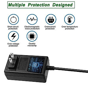 Replacement HHVK515JP07 Charger Black and Decker Power Cord Compatible with Black+Decker HHVK515JP07 HHVK515JP07APB HHVK515J00FF HHVK415B01 Handheld Vacuum Jack Plug Charger