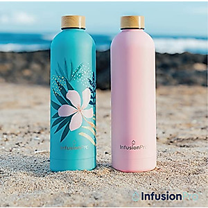 Infusion Pro Water Bottle Vacuum Insulated (25 oz) Stainless Steel : Standard Mouth : Cold or Hot for Hours, No Condensation : Cute, Pretty, Unique Gift Idea