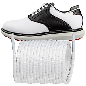 Endoto Shoelaces Replacement Round Laces for FootJoy Golf Dress Oxford Shoes(Color:White,Size:36Inch)