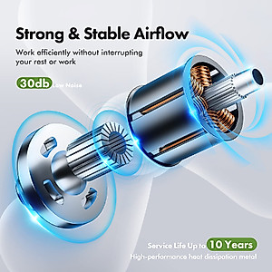 Camping Fan with LED Lantern, 10400mAh 9-Inch Rechargeable Outdoor Tent Fan, 270°Head Rotation, Stepless Speed and Quiet Battery Operated USB Fan for Picnic, Barbecue, Fishing,Travel(Camouflage Green)