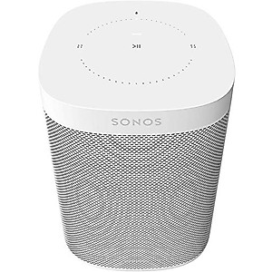 Sonos One (Gen 2) - Voice Controlled Smart Speaker with Amazon Alexa Built-In - White (Renewed)