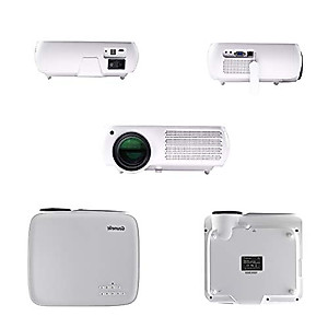 Native 1080p WiFi Projector, Gzunelic 9500 Lumens Smart Bluetooth Projector ± 50° 4D Keystone X/Y Zoom 10000:1 Contrast, Home Theater LED Video HD Proyector Wireless Mirror for iPhone Android