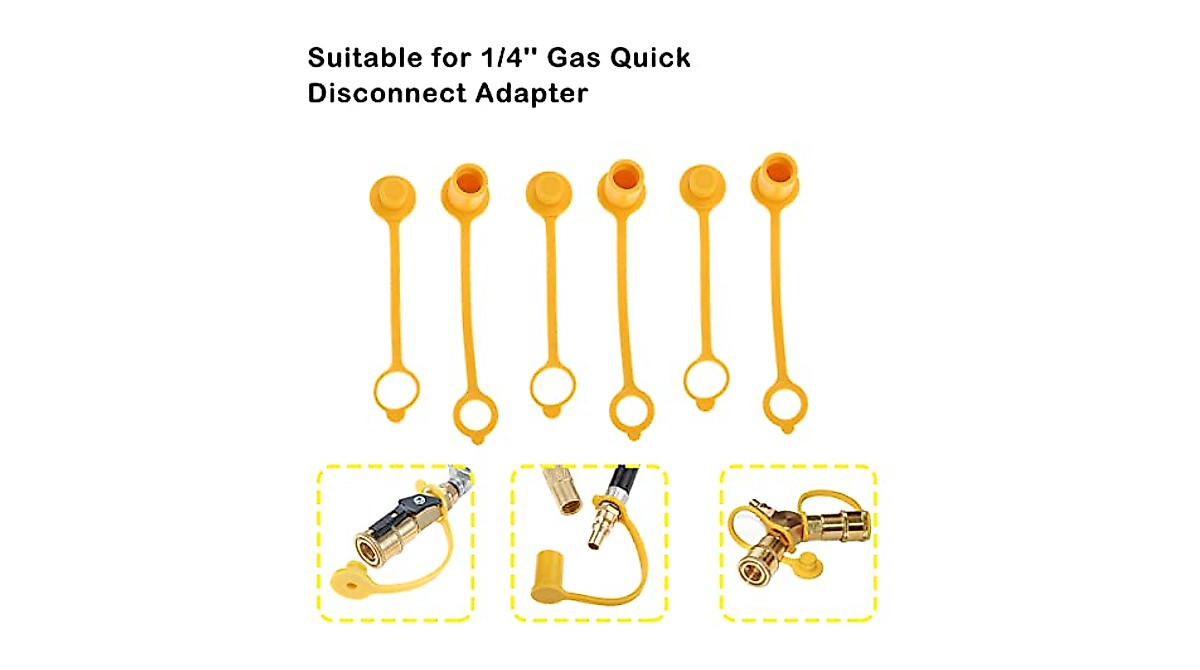 Guofulda 1/4" Quick Connect Dust Cap - Protect Gas Ports Easily