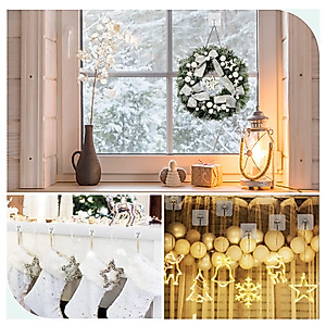 Lomrsiul Adhesive Wall Hooks for Hanging - Clear Removable Ceiling Hooks 13lb Stainless Steel Self Adhesive Hooks Waterproof Sticky Hooks for Mantel Window Kitchen Cabinet Shower Wardrobe 10 Pack