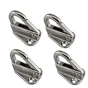 Spring Snap Attach Rope Hook, Stainless Steel 316 Fender Spring Hook Fending Hook Marine Clothes Boat Hardware Accessories (2)