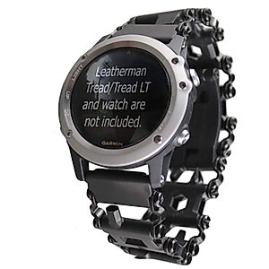 BestTechTool watch adapter compatible with LEATHERMAN TREAD and compatible with GARMIN watch (vivomove Luxe & 3/Forerunner 245 & 645, Black, TREAD)