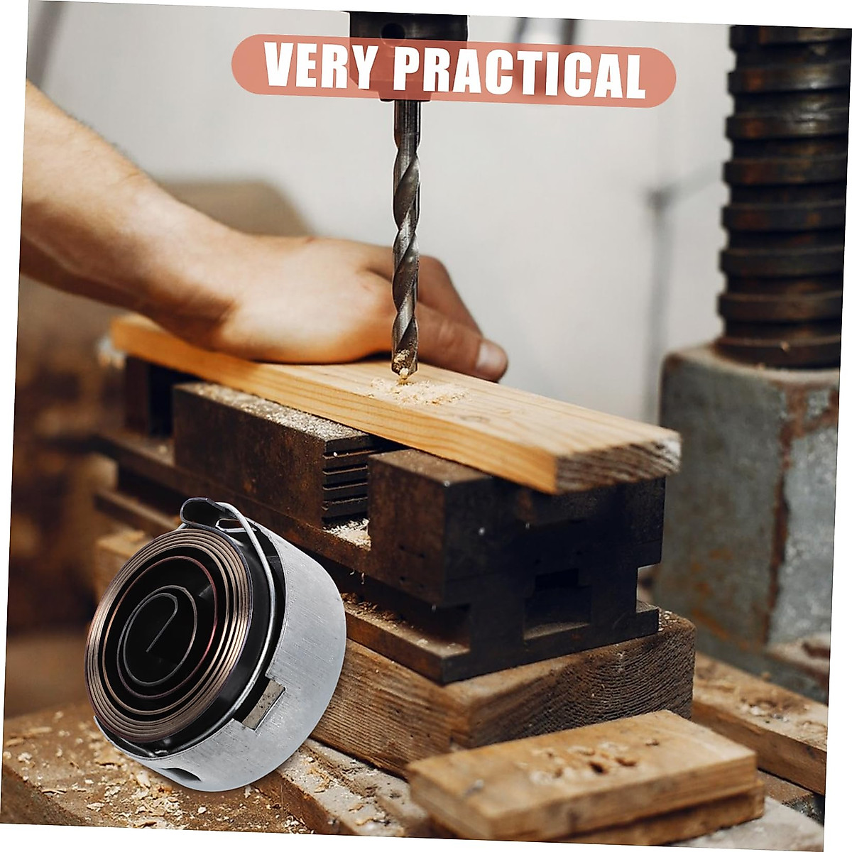 Angoily 1 Set Drill Press Accessories Tool Drill Press Supplies Coil Spindle Spring Drill Press Spring Drill Press Coil Spring Drill Press Parts Quill Steel Return