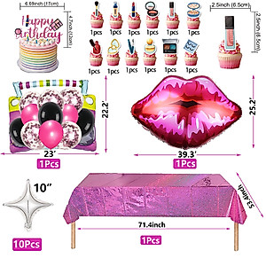 Mean Girls Party Decorations Balloon Garland Mean Girl Cake Topper Girls Night Banner Backdrop for Wedding Bridal Shower Bachelorette Theme Girls Party Decorations