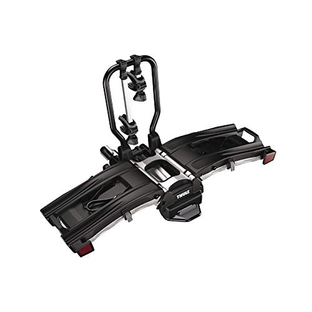 Thule EasyFold XT 2 Hitch Bike Rack - E-Bike Compatible - Fits 2" and 1, 1/4" receivers - Tool-Free Installation - Fully Foldable - Easy Trunk Access - Fully Locking - 130lb Load Capacity