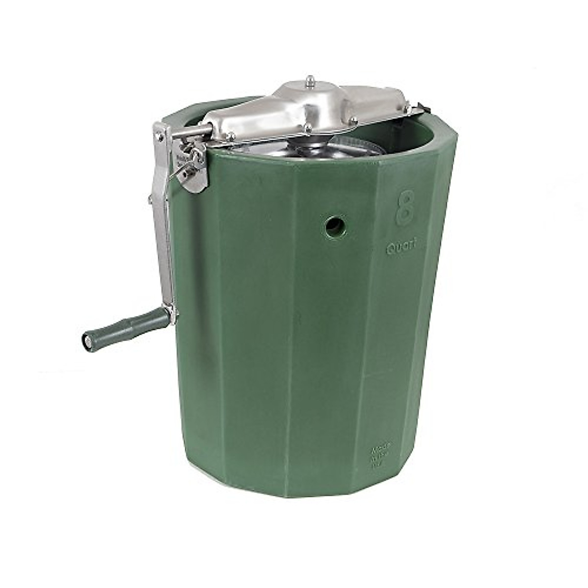 PREMIUM Large 8 qt. - Immergood Ice Cream Maker - Stainless Steel - Hand Crank