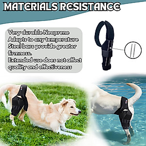Dog Knee Brace, Hip Displaysia Dog Support Brace, Dog ACL Brace Hind Leg, Dog ACL Knee Brace, Dog Knee Brace for Luxating Patella, ACL Brace for Dogs Rear Leg, Dog Hip Support brace (L - Left)