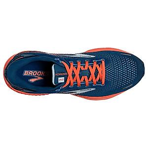 Brooks Men's Adrenaline GTS 22 Supportive Running Shoe - Blue/Light Blue/Orange - 15 Medium