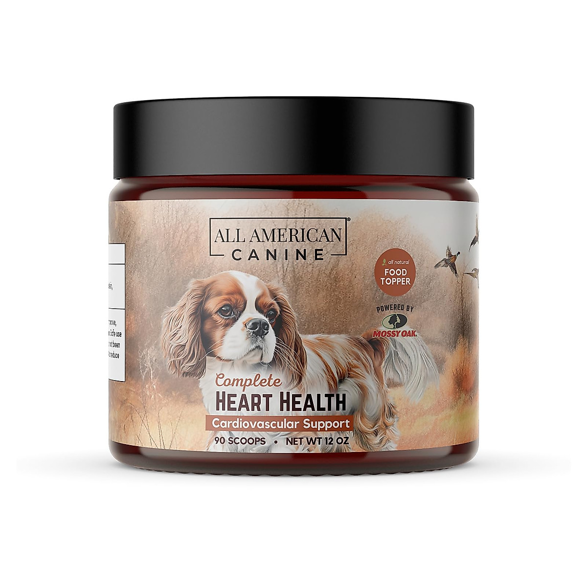 ALL AMERICAN CANINE Complete Heart Health Cardiac Function Support Powdered Supplement Food Topper for Working, Hunting & Sports Dogs, 90 Servings