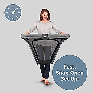 Chicco Alfa Lite® Lightweight Travel Playard, Portable Playpen for Babies and Toddlers, Snap-Open/Compact Fold Design,13 lbs., Baby Travel Essential | Midnight/Navy