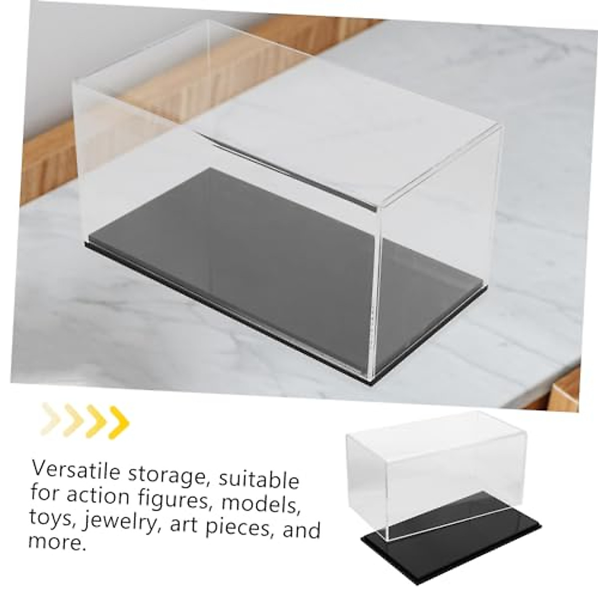 Cabilock Box Display case Toys Clear Display Container Handicrafts Storage Case Action Figure Protective Case Handicraft Case Handicrafts Case Figure Case Model Case Acrylic Jewelry Statue