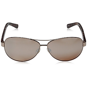 Kate Spade New York womens Dalia 2 Sunglasses, Rose Gold & Brown Rose Mir, 58 mm US