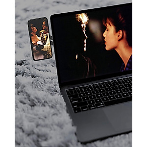 Aporia - Magnetic Cellphone Mount for Laptop, Foldable Monitor Side Phone Holder Attach to Computer Monitor for Smart Phones (Rose Gold)