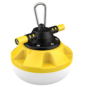 Guntsous 200FT LED Construction String Lights, 200W 22000LM,20 Sockets, Linkable Up to 16 Sets,Temporary Work Light for Job Site Workshop