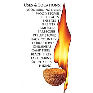 Lightning Nuggets AN170 Fire Starters, 2x2x1.1/4, Tan