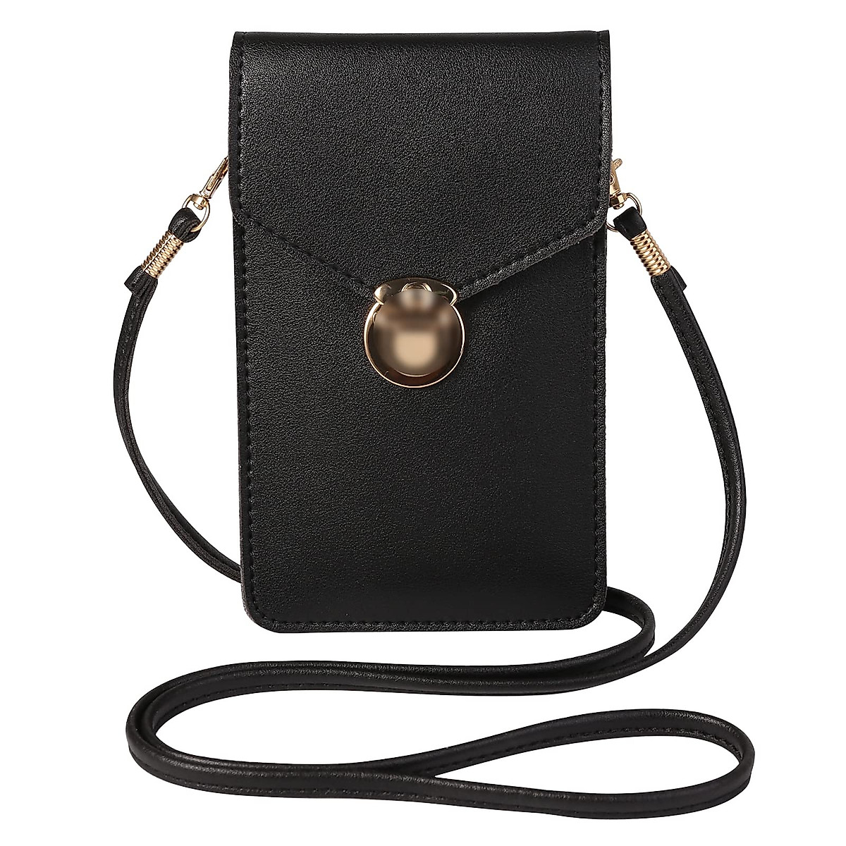 PU Leather Replacement Crossbody Shoulder Strap for Women Small Black Cell Phone Case Purse Wallet Bag Handbags Straps (Set of 2)