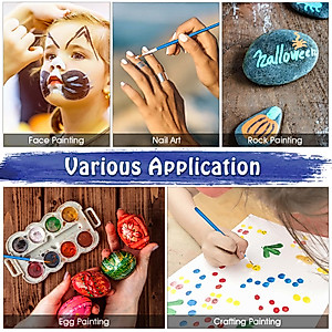 100Pcs Paint Brushes Bulk Small, Anezus Paint Brushes for Kids Fine Paint Brushes Set Detail Paint Brushes for Classroom Model Canvas Face Nail Art Acrylic Watercolor Paint Craft Supplies