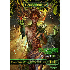 3X Forest Dryad #2 Custom Altered Tokens