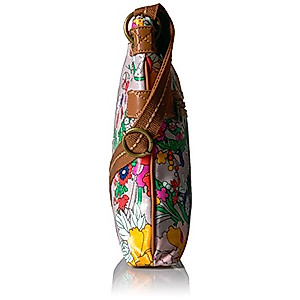 Sakroots Flat Crossbody, lilac flower power