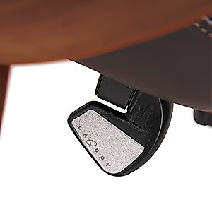 La-Z-Boy Trafford Big and Tall Executive Office Chair with AIR Technology, High Back Ergonomic Lumbar Support, Bonded Leather, Brown