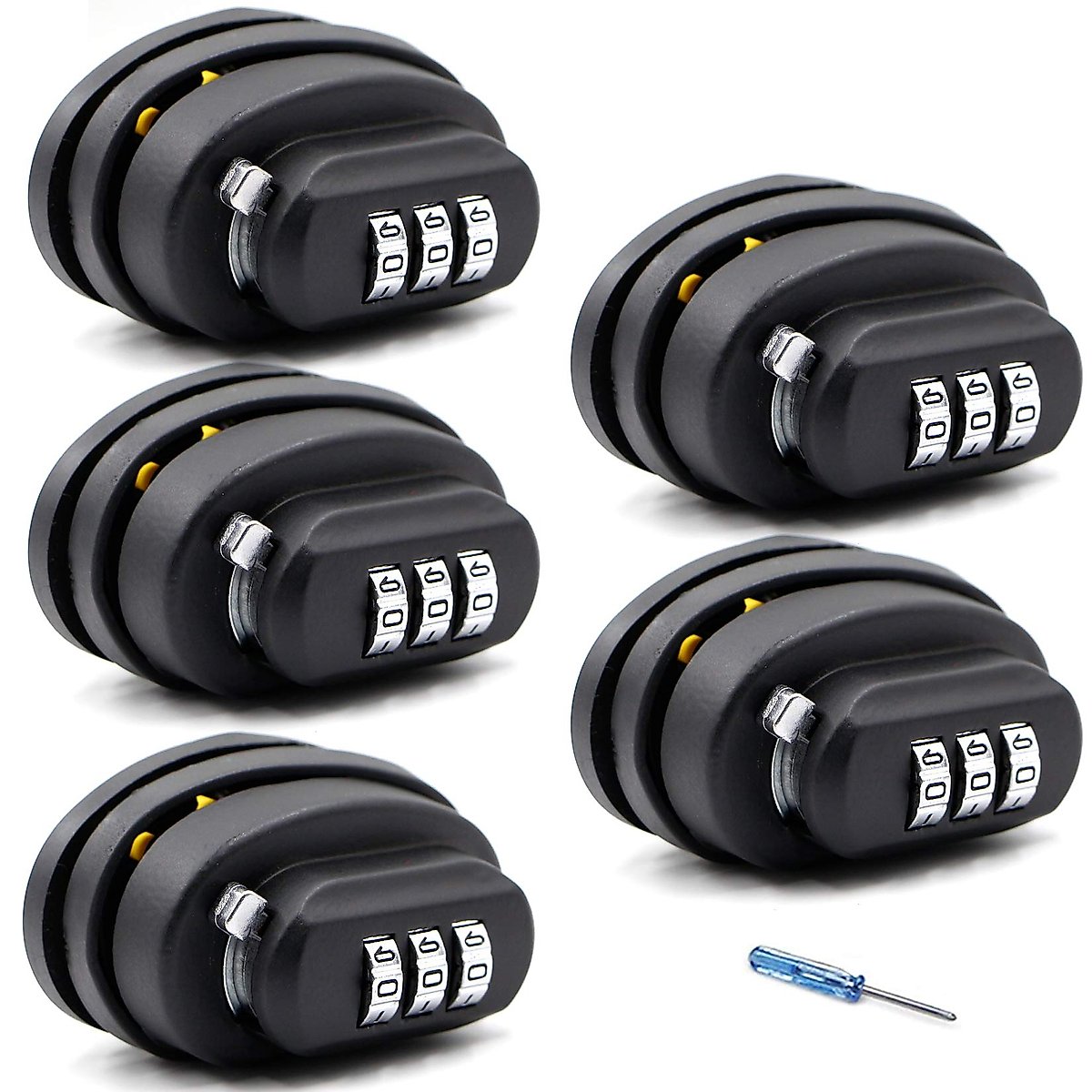 RioRand Trigger Lock 3 Digit Set Your Own Combination Gun Loc 5PCS