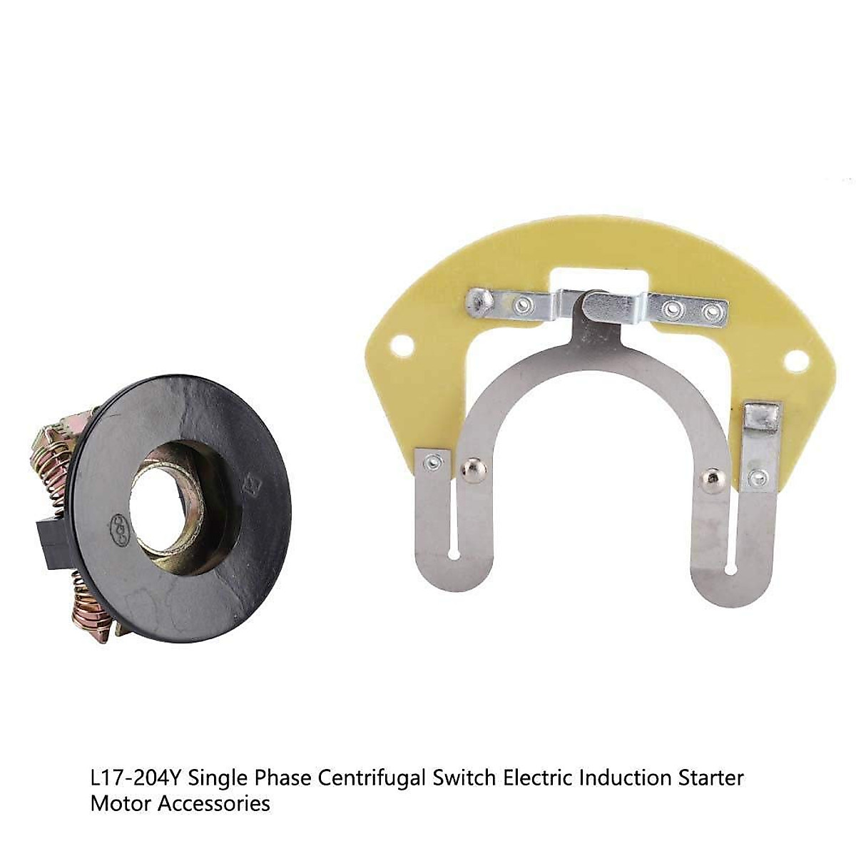 Centrifugal Switch, L17-204Y Single Phase Centrifugal Switch, Electric Induction Starter Motor Accessories for Single Phase Motor (L17-204Y)
