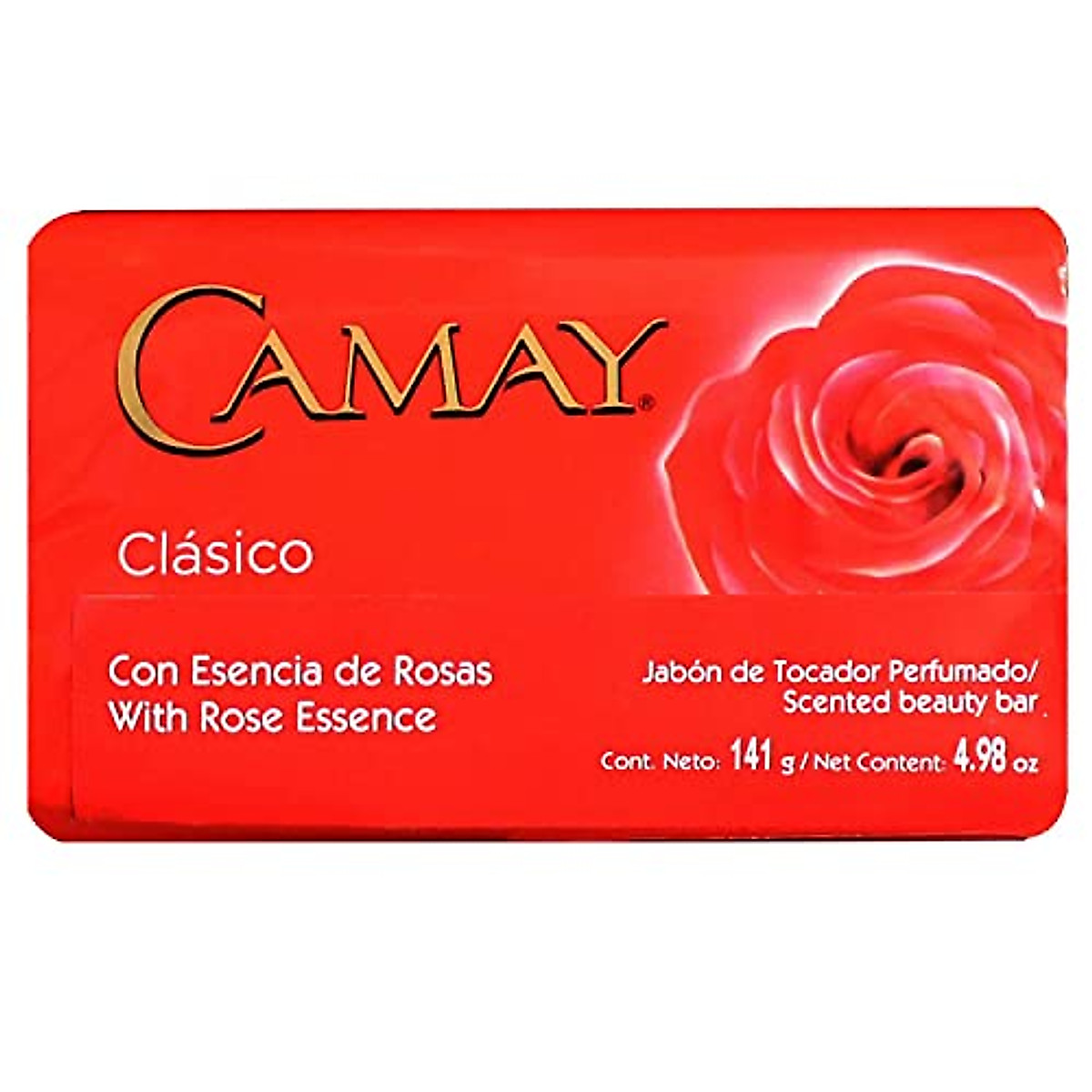 Camay Classic Bar Soap, Rose Essence, 6-Pack of 98 Oz Each Soap, 6 Bar Soaps.