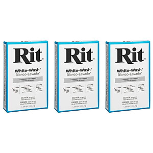 Rit Dye Powdered Fabric Dye, White Wash, 1 7/8-Ounce (Three Pack)