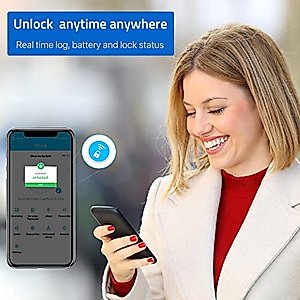 G2 WiFi Gateway for Smart Door Lock, Smart Wi-Fi Gateway with TTLock App Remote Control for Smart Door Deadbolt, Smart Bridging Hub Work with Alexa Google Voice
