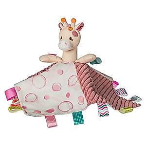 Taggies Stuffed Animal Lovey Security Blanket with Sensory Tags, 13 x 13-Inches, Tilly Giraffe