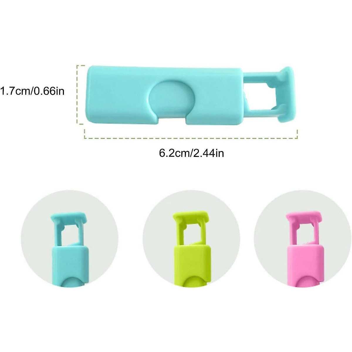 8pcs Bread Bag Seal Clip Squeeze and Lock Bread Bag Clips for Food Storage, Fresh-Keeping Sealing Clip Reusable Easy Squeeze & Lock for Snack Food Bread Bag, Plastic Bag Clip Strong Moistures-Proof