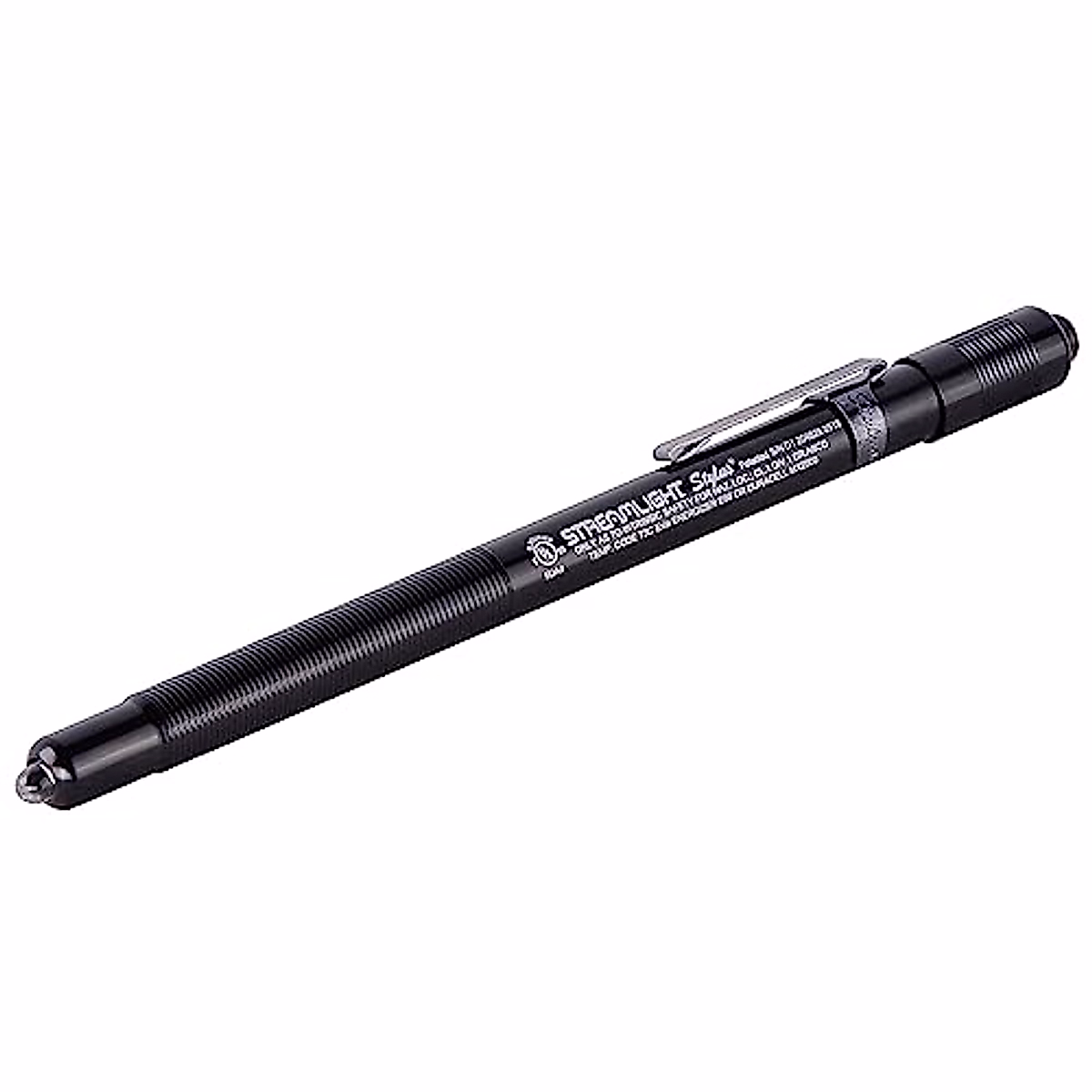 Streamlight 65058 Stylus 11-Lumen UL Listed White LED Pen Light with 3 AAAA Batteries, Black