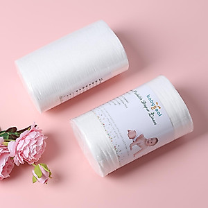 Babygoal Baby Cloth Diaper Liners 2 Pack, Rayon from Bamboo Liners for Cloth Diaper Nappy (200 Sheets) 2BBT01