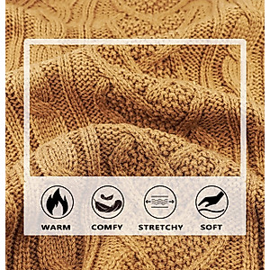 Small Dog Sweaters Dog Sweaters for Small Dogs Winter Dog Clothes for Chihuahua Warm Puppy Sweaters Cute Pet Clothes Turtleneck Doggie Outfit Thanksgiving Dog Sweater Girl Male (Khaki, S)