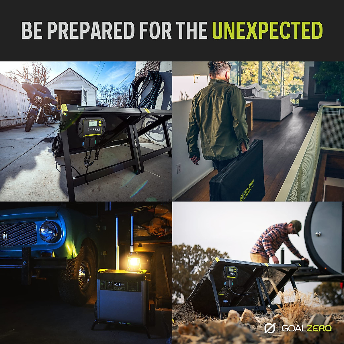 Goal Zero Boulder 100 Solar-Panel Briefcase Charging Kit, 12-Volt Battery Charger, Portable Solar-Panel Kit with 10-Amp Charge Controller, Flexible Solar-Panel Pair, and Customizable Connections