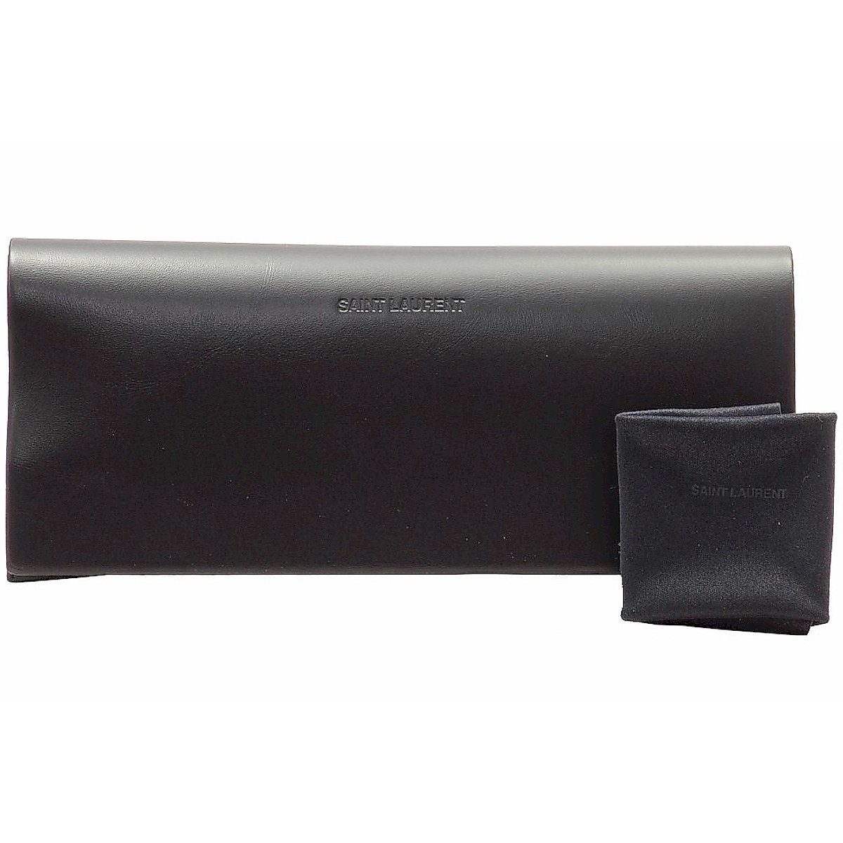 SAINT LAURENT Square Eyeglasses SL 104 001 Black/Palladium 52mm 104