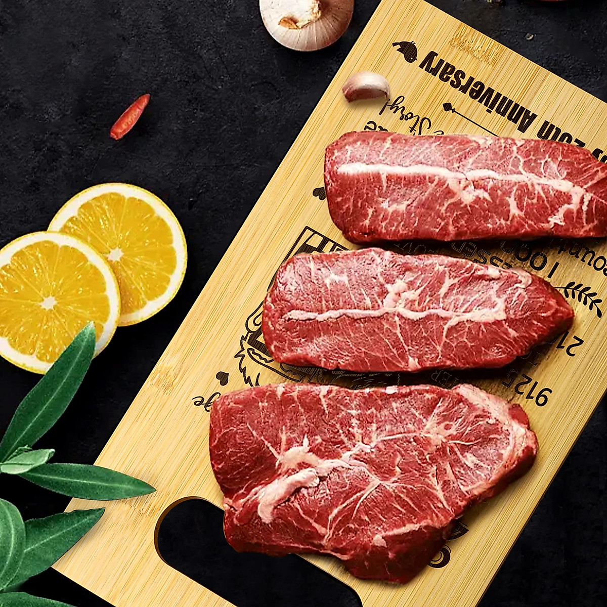 25th Years Anniversary Wedding Gift For Her Him - Personalized Bamboo Cutting Board Wedding Gift for Wife Husband Mom Dad - 25th Anniversary Cutting Board Home Decorations Gift