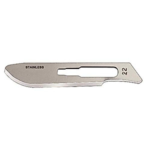 Havalon Piranta #22XT Carbon Steel Blades - 12 PACK Silver