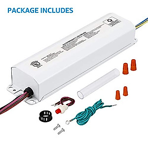 LEONLITE 4W LED Emergency Driver, 120V-277VAC to 3-60VDC, LED Light Emergency Backup Battery, UL Listed, Rechargeable Power Supply, Over 90mins Emergency Time, for Low Bay, Panel Light, Wraparound