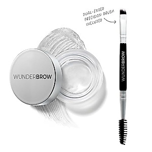 WUNDERBROW Fix It Clear Eyebrow Gel, Long Lasting Lamination Effect, Includes Dual Ended Brush, Vegan & Cruelty Free