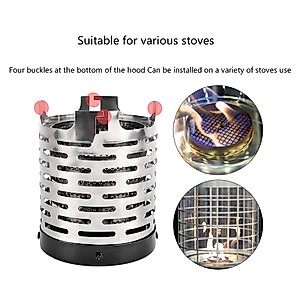 Mini Camping Heater, Outdoor Stainless Steel Tent Heater, Heating Cover with Handle, Suitable for Home and Outdoor Heating, etc(Heating hood)