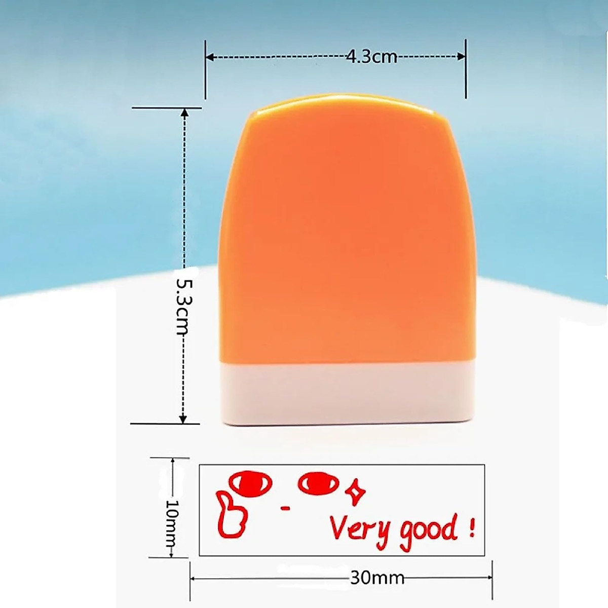 6 Pcs Teacher Stamps for Grading Classroom, Rectangular Self Inking Stamps Set, Motivational Encouraging Comments Colorful Stamps for Parent Signature School Teacher Review Homework Reward Supplies