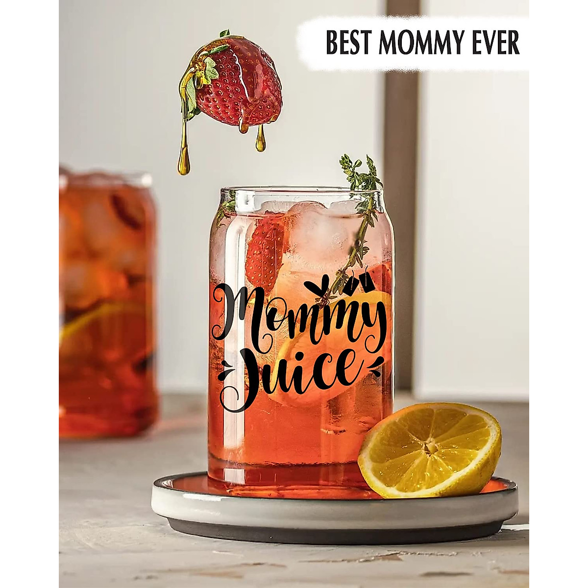 Mothers Day Gift for Mom - 16OZ Iced Coffee Cup, Mom to Be Gift, Mommy Juice Can Glass, Mama Cup, New Mom Gifts after Birth, Mom Birthday Gifts for Women