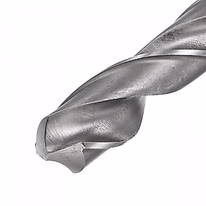 uxcell 22.5mm High-Speed Steel Twist Bit Extra Long Drill Bit with MT2 Morse Taper Shank, 260mm Overall Length