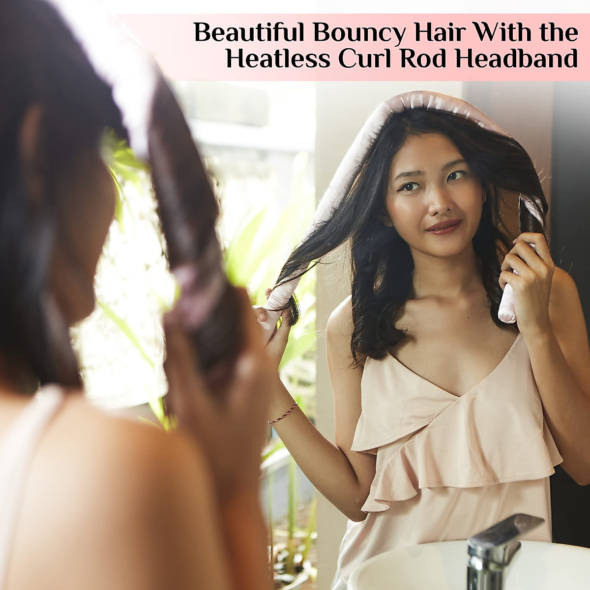 Solkatt. Heatless Curling Rod Headband, No More Heat for Curly Hair, Sleep in with Cute Scrunchies and Wake Up to the Perfect Wavy Hair, Soft Rods Comfortable to Sleep in Soft Waves, Easy to Use